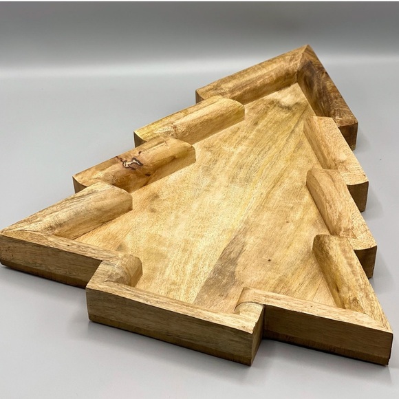 Anthropologie | Dining | Mango Wood Shaped Tree Shaped Tray | Poshmark